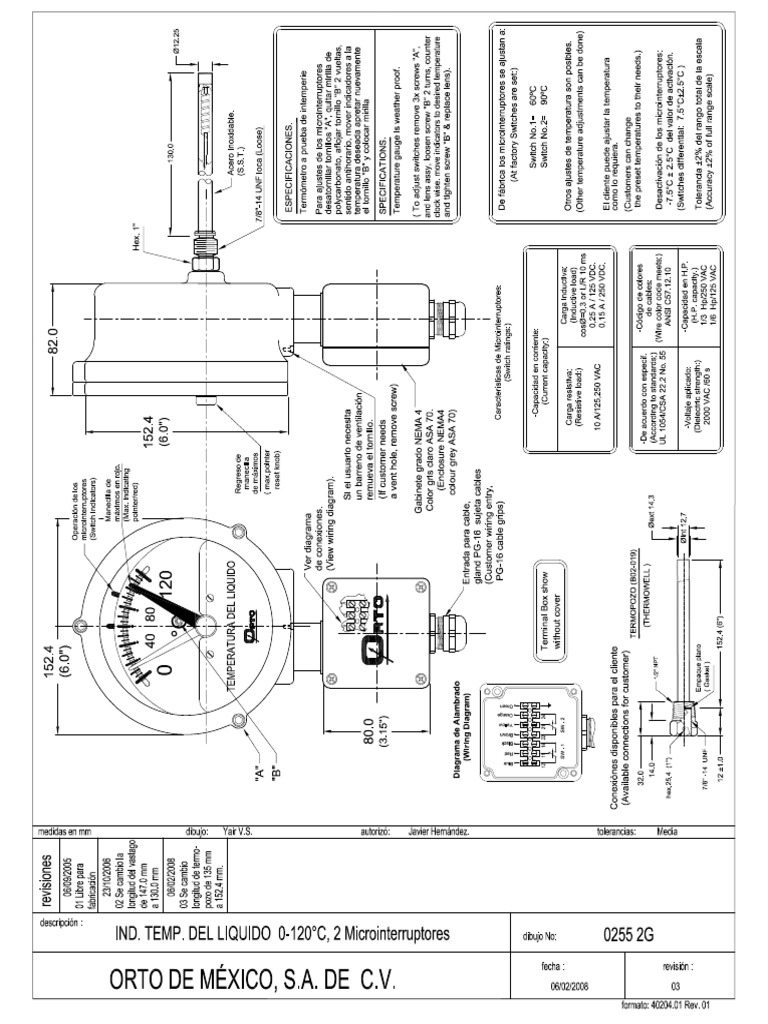 3 4 Termometro De Aceite Orto 0255 2g Pdf