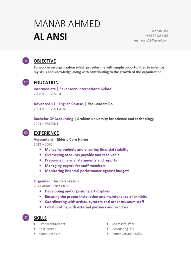 Microsoft CV Resume Template 06 | PDF