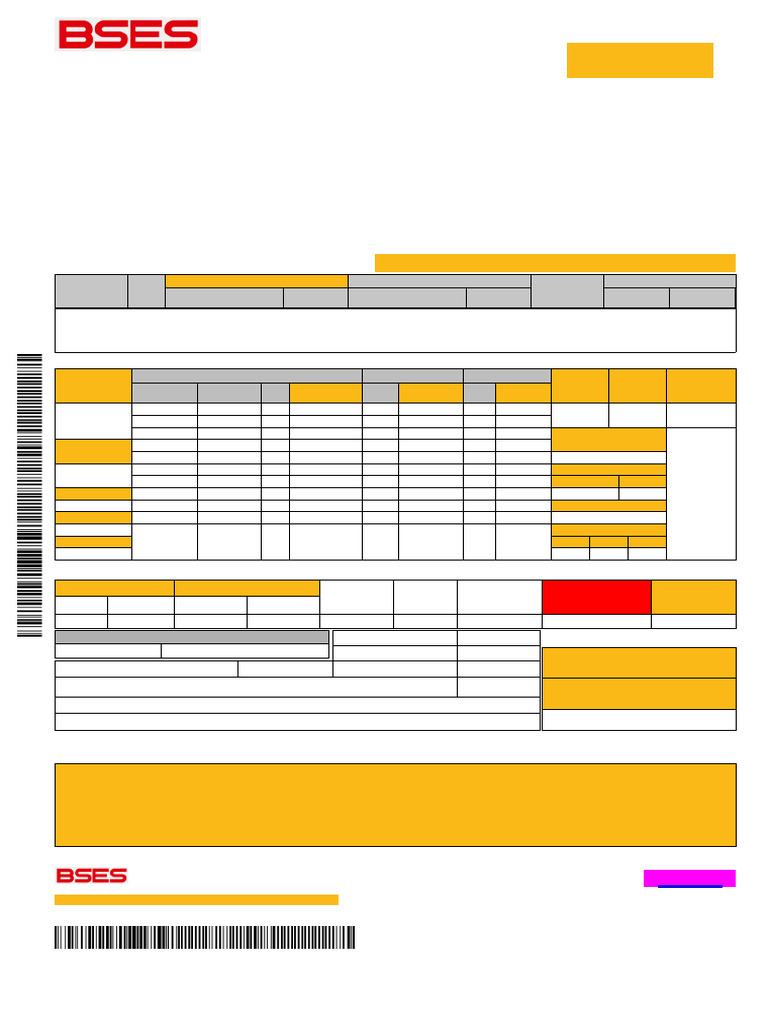 BSES Yamuna Bill Bar | PDF | Cheque | Payments