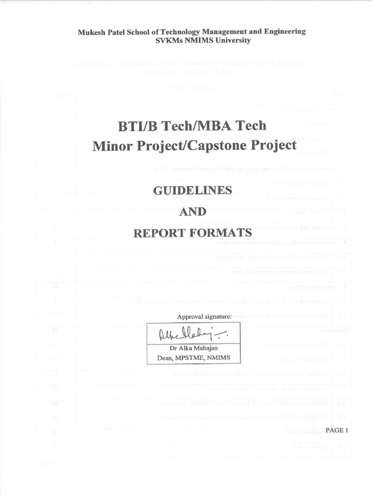 Revised - Minor - Capstone Project Guidelines - 23 | PDF