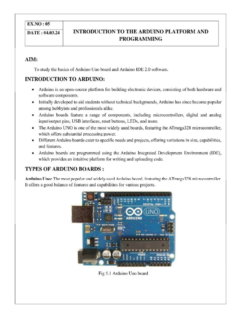 Expt. No. 5 | PDF