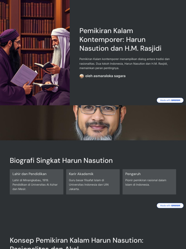 Pemikiran Kalam Kontemporer Harun Nasution Dan HM Rasjidi | PDF