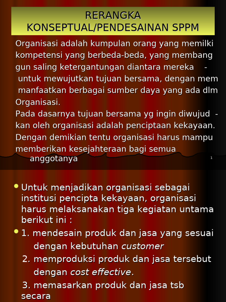 Kerangka Konsep SPPM (I) | PDF