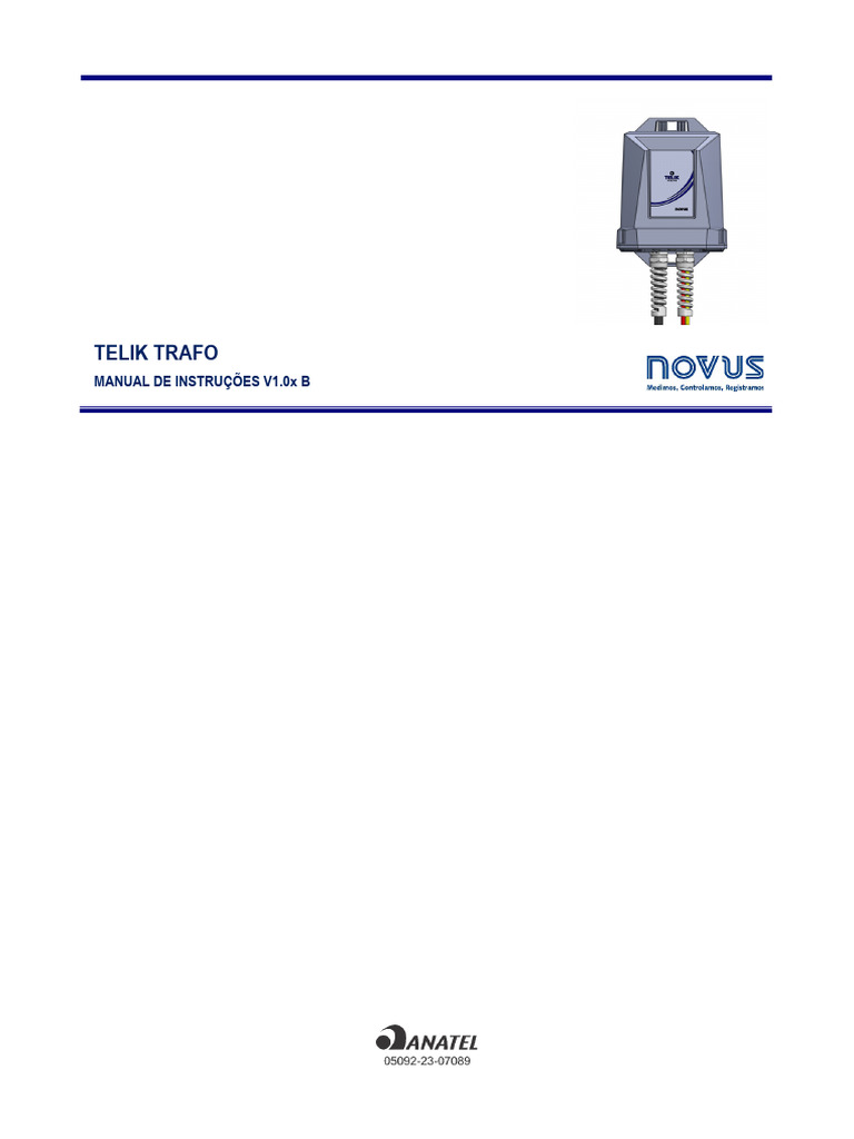Manual de Instruções Telik Trafo V1.0x | PDF | Segurança da camada de ...