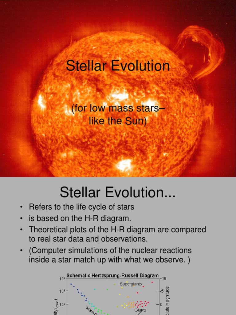Life Cycle of Low Mass Stars | PDF | Stars | Nebula