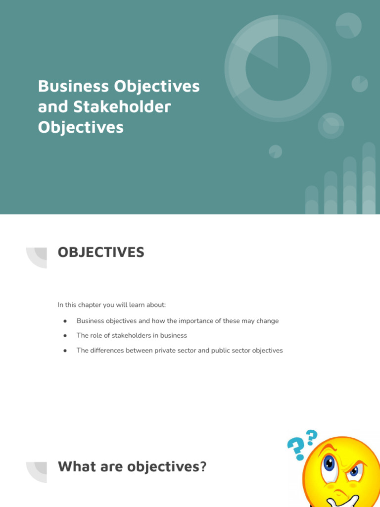 Business Objectives and Stakeholder Objectives | PDF