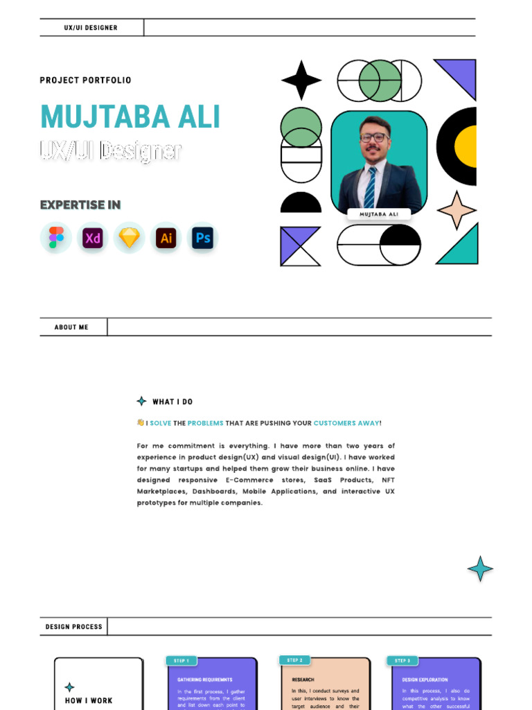 Mujtaba Portfolio Updated | PDF | User Interface | Cyberspace