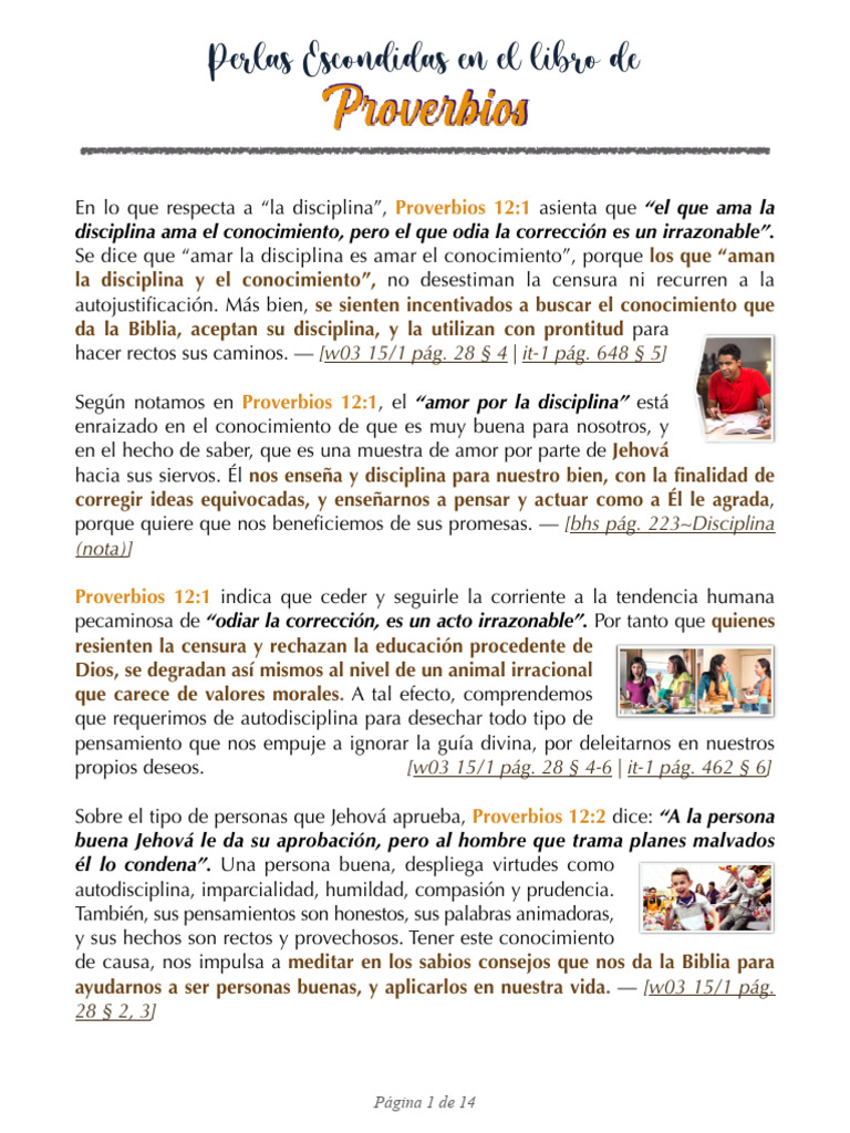 Sabiduría y Disciplina en Proverbios 12 | PDF | Amor | Libro de proverbios
