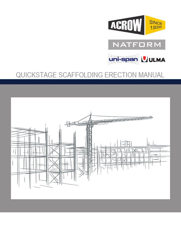 Quickstage Scaffolding Erection Manual v06 | PDF | Scaffolding