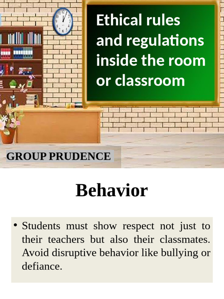 Classroom Ethical Rules and Guidelines | PDF | Classroom | Teachers