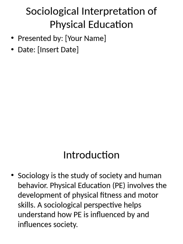 Sociological Insights on Physical Education | PDF | Sociology ...