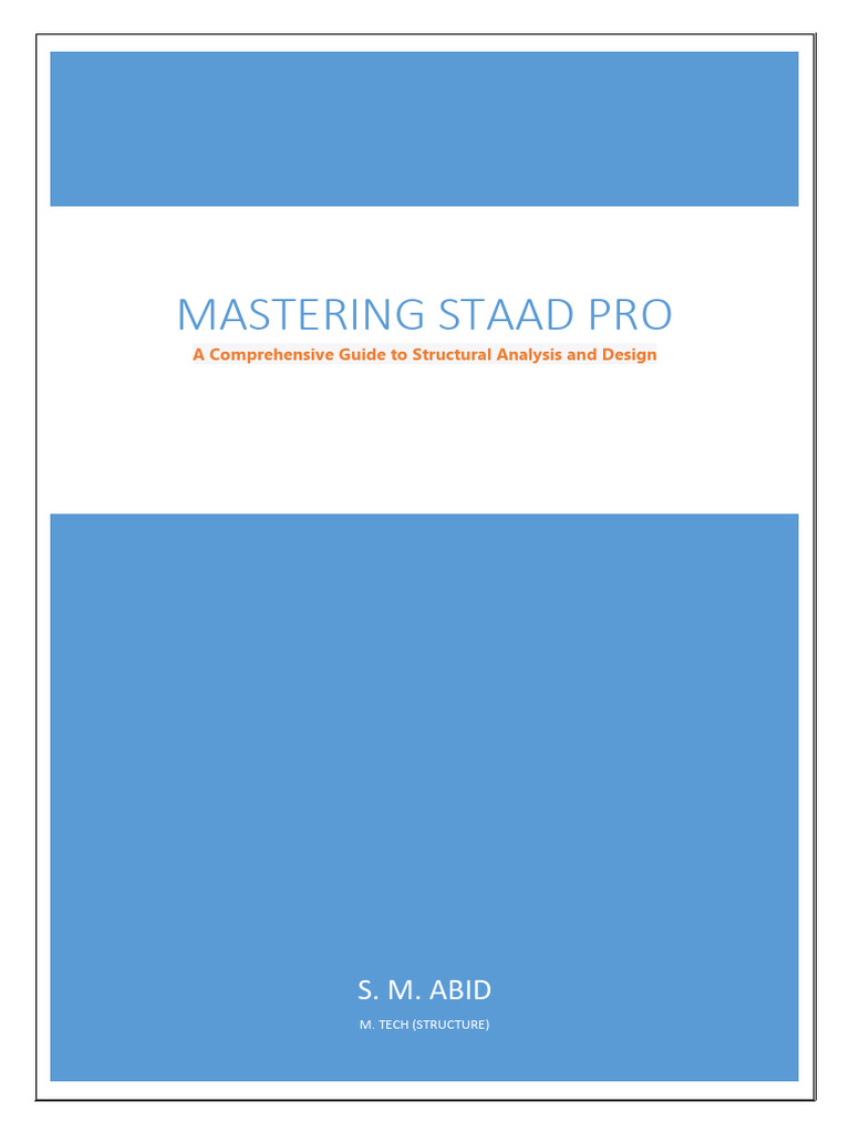 Book Mastering Staad Pro 1701444830 | PDF | Mathematical Optimization | Structural Analysis