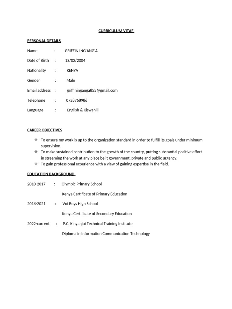 Curriculum - Vitae (1) Griffin | PDF | Information And Communications Technology | Web Conferencing