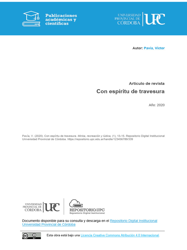 Pavía, V. (2020) - Con Espíritu de Travesura | PDF | Adjetivo