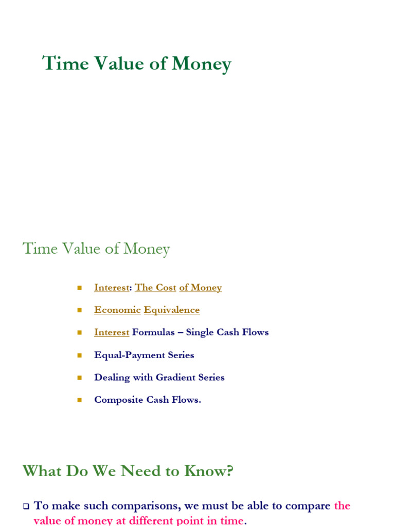 Understanding Time Value of Money | PDF | Cost Of Living | Interest