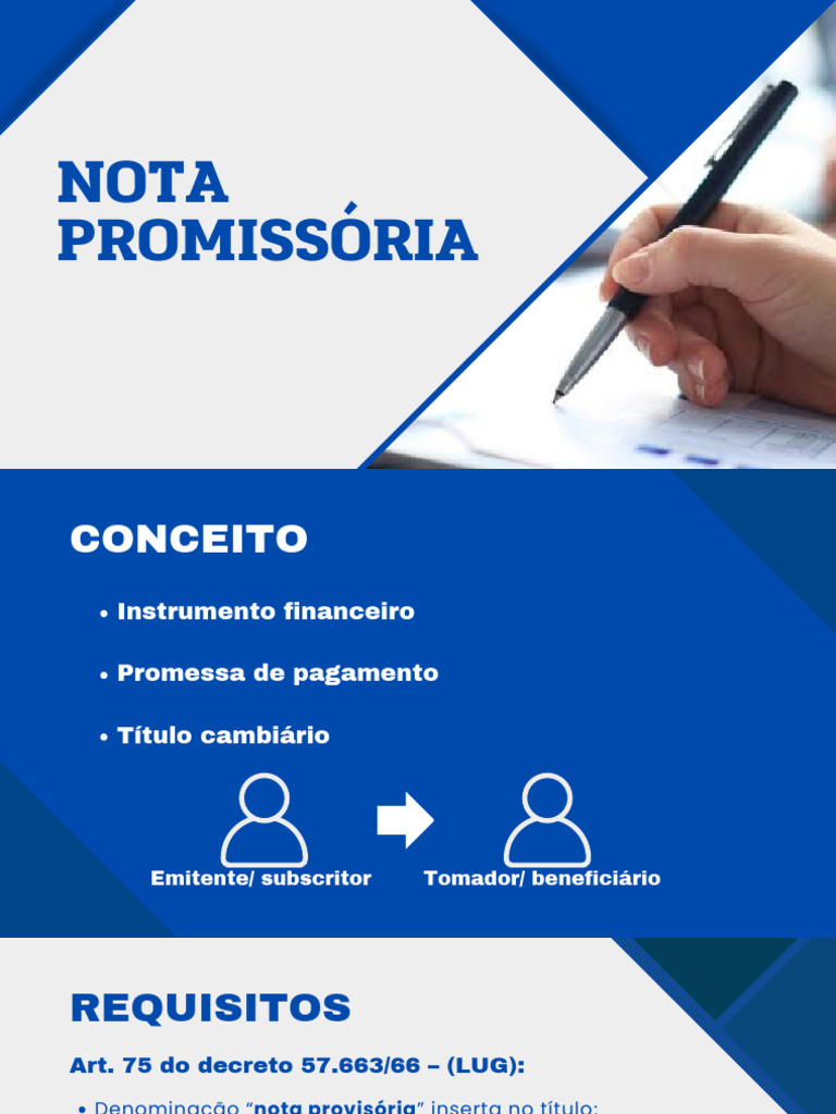 Guia Completo sobre Nota Promissória | PDF
