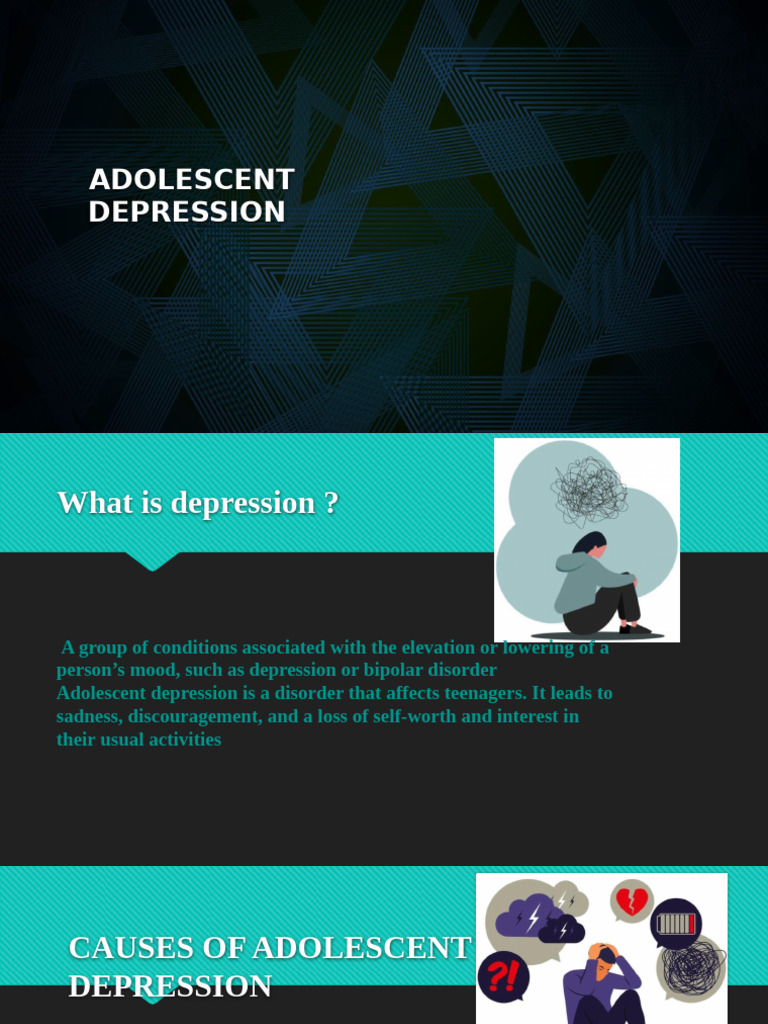 Adolescent Depression | PDF | Major Depressive Disorder | Mental Disorder