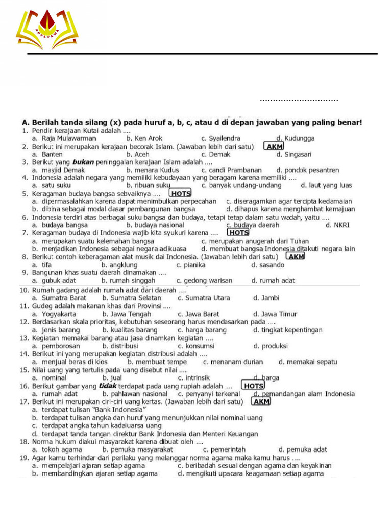 Sas Ipas Semester 2 Kelas 4 | PDF