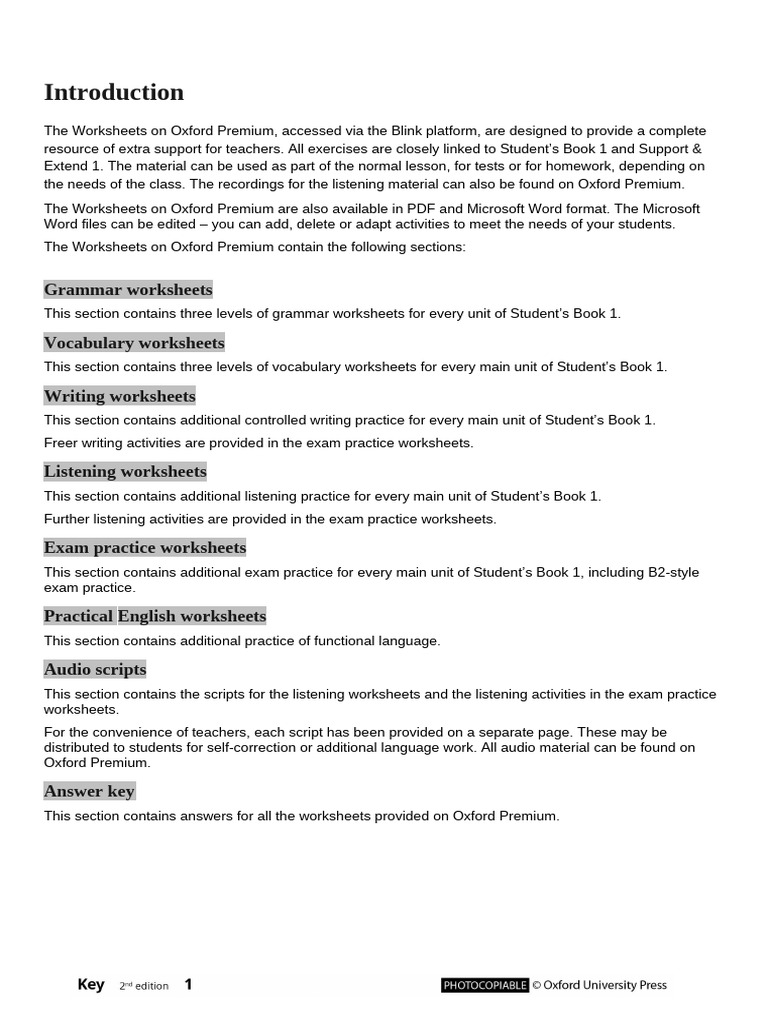 Key2e L1 Worksheets Answer Keychgggggggggg | PDF | Worksheet | Mars