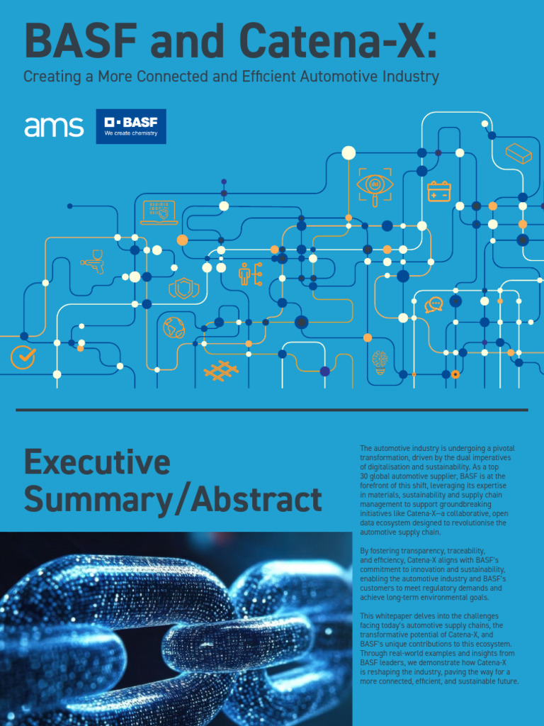 White Paper BASF and Catena X | PDF | Supply Chain | Sustainability