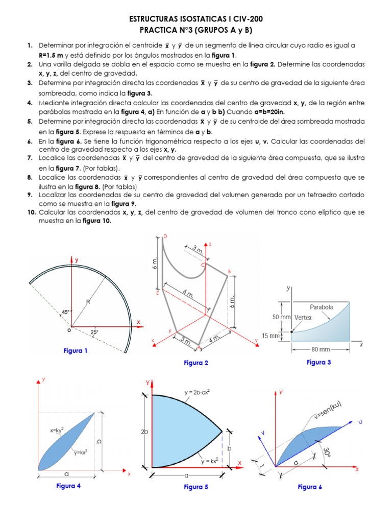 Estructuras Isostaticas I Practica 3 Civ 200 1-2025 | PDF | Integral ...