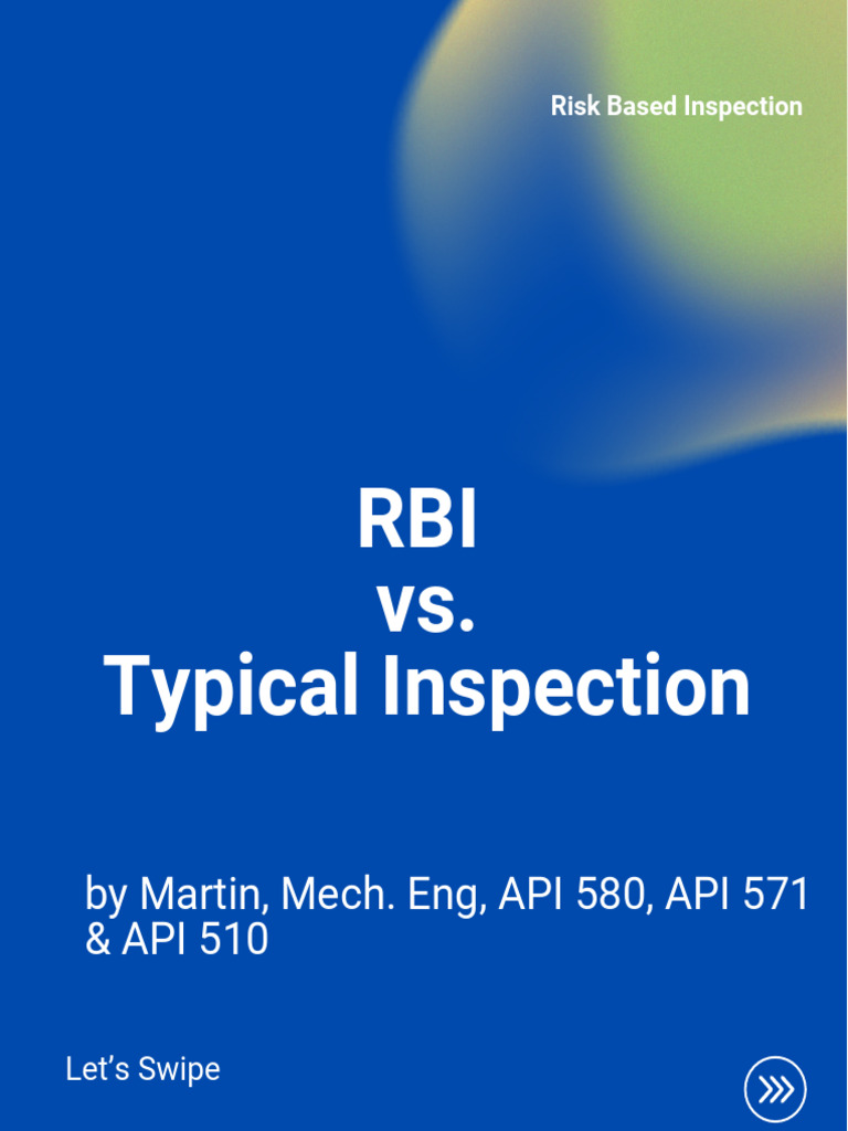 RBI Vs Typical Inspection | PDF | Risk | Reliability Engineering