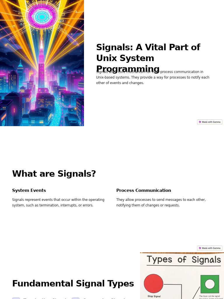 Signals A Vital Part of Unix System Programming | PDF | Computing | Computer Architecture
