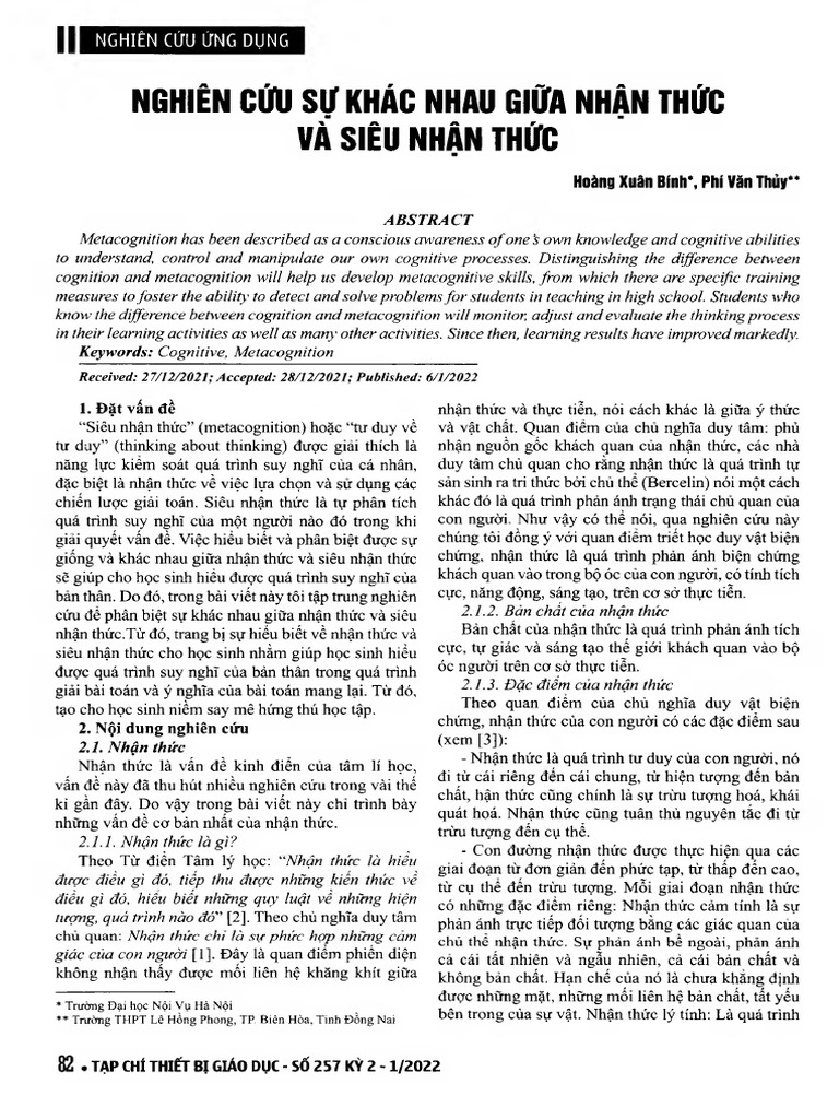 So Sanh Nhan Thuc & SNT | PDF