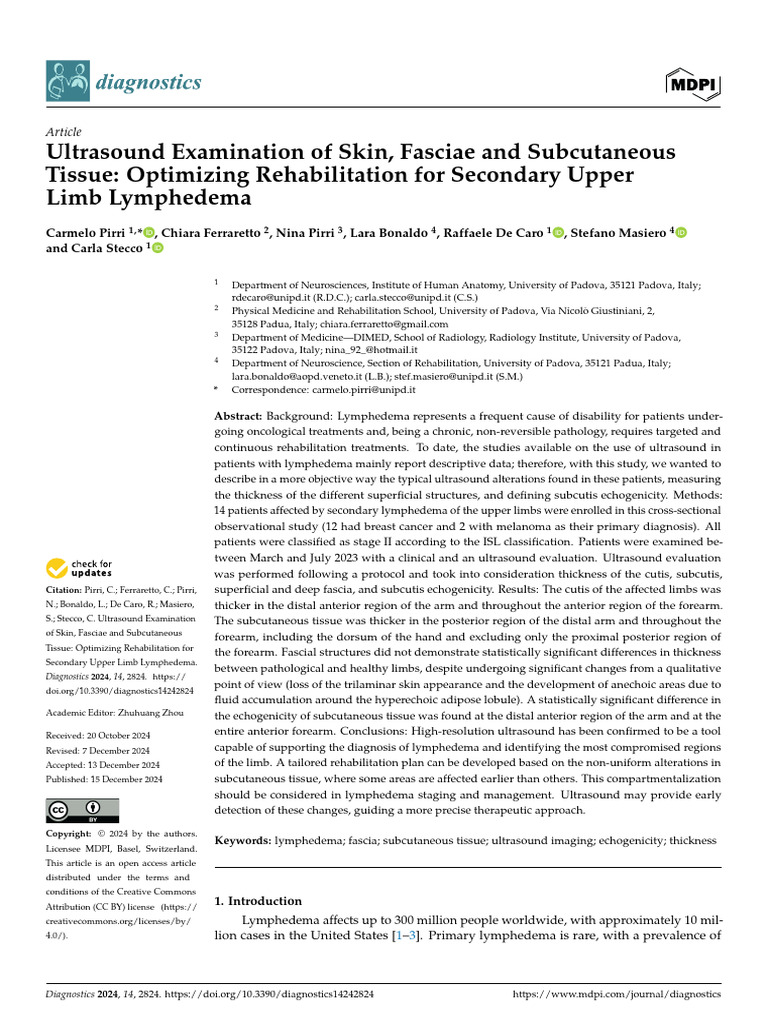 Ultrasound Examination of Skin Fasciae and Subcuta | PDF | Anatomical Terms Of Location | Arm
