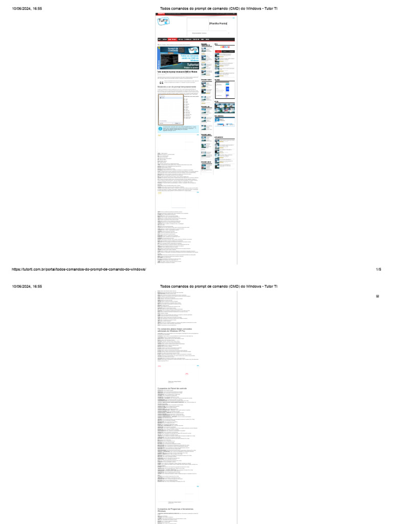 Comandos CMD do Windows: Guia Completo | PDF | Microsoft Windows ...