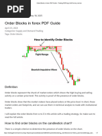 Order Block Trading: Identification Guide | PDF | Demand | Supply And ...