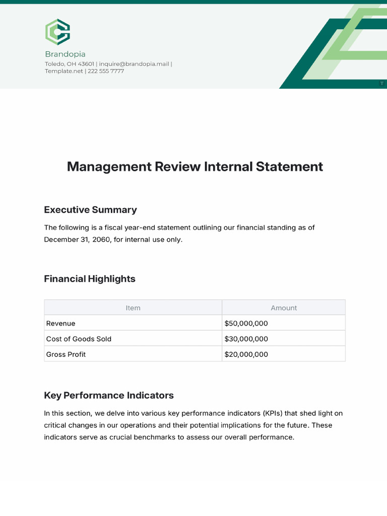 Statement Template | PDF