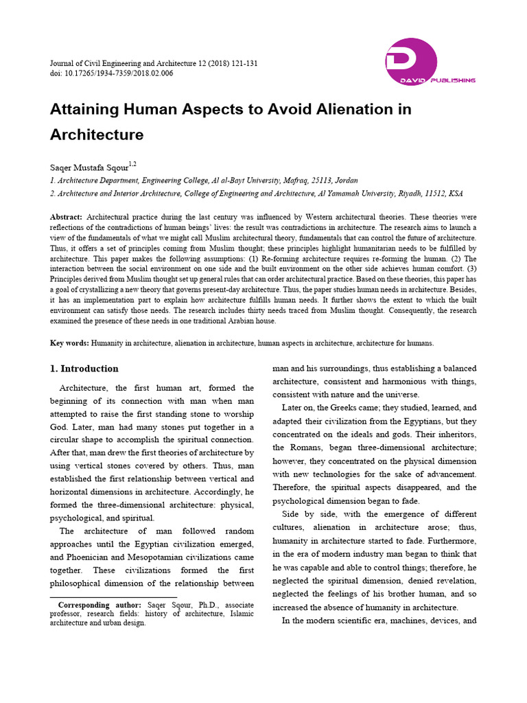 Attaining Human Aspects to Avoid Alienat | PDF | Theory