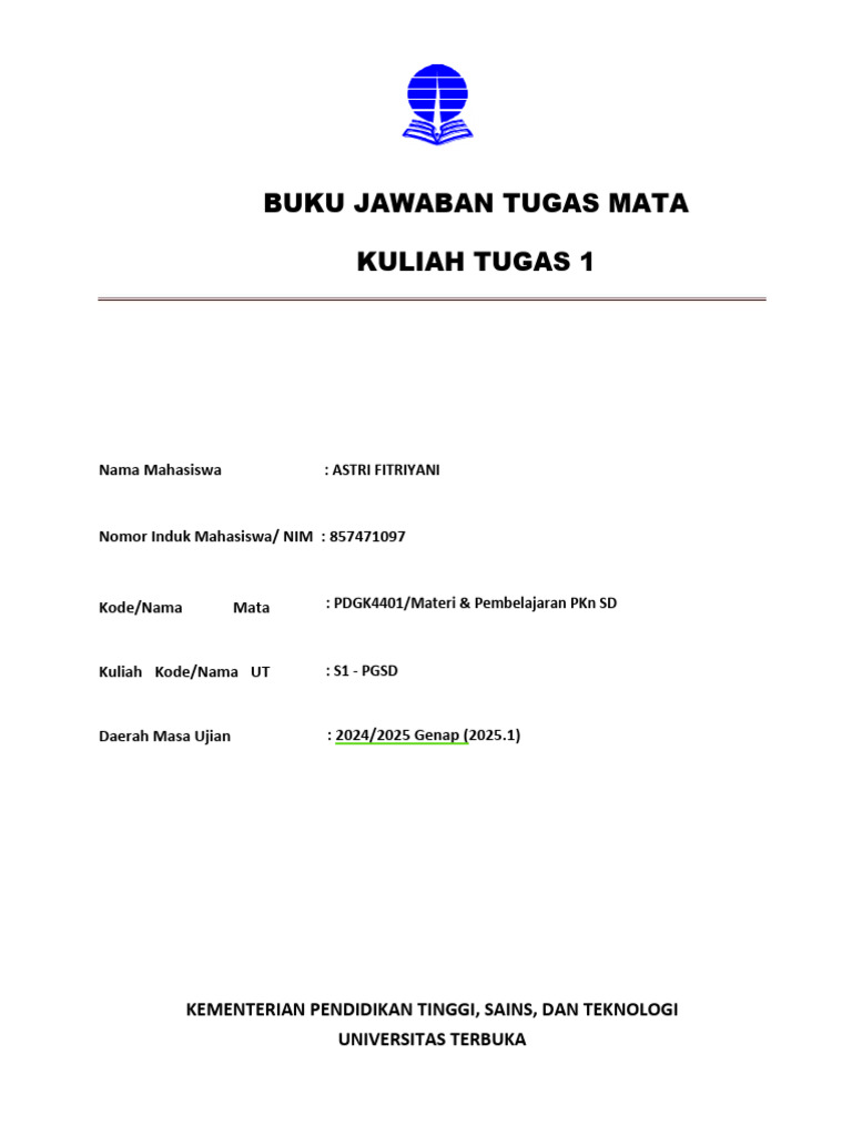 SOAL DAN JAWABAN TMK PKN | PDF