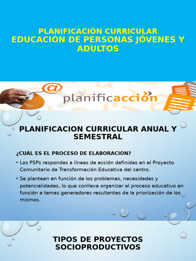 Planificacion Epja | PDF | Plan de estudios | Alimentos