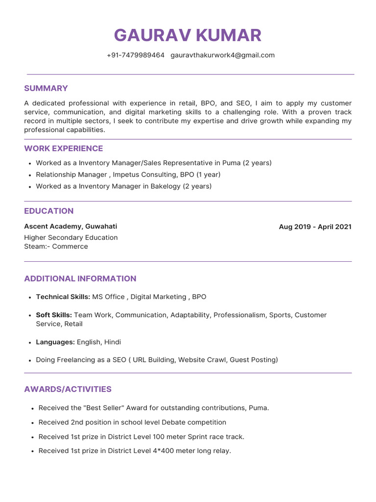 Gaurav CV 04-2025 | PDF