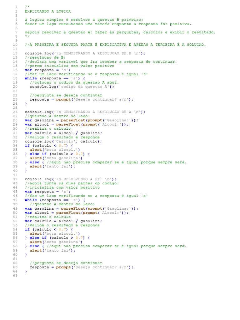 Explicando A PTI de Algoritimo | PDF