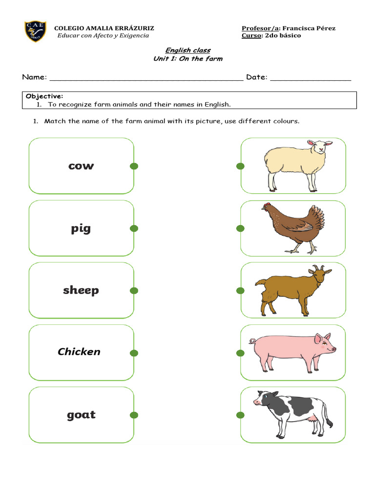 2do Basico Farm Animals | PDF