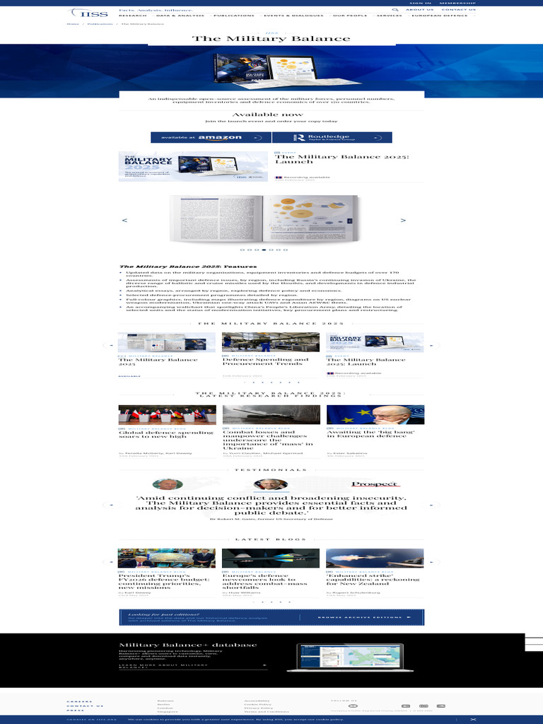 IISS Military Balance Page | PDF | Military | International Relations