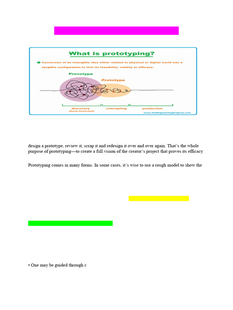 Five Stages of Prototyping | PDF | Prototype | Usability