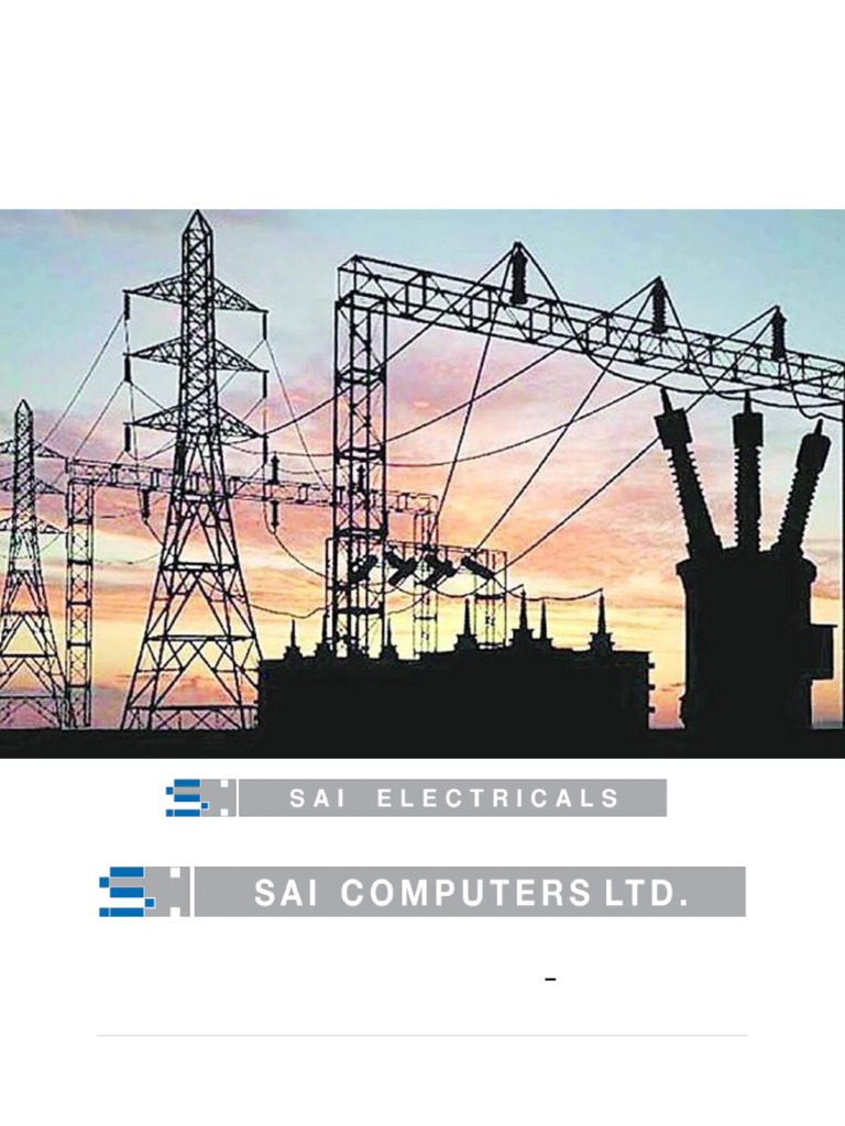 Sai Electricals - Brief Profile | PDF | Crane (Machine) | Transformer