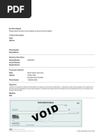 Voided Check Direct Deposit Form | PDF