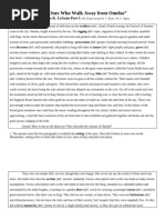 The Ones Who Walk Away From Omelas - Ursula K LeGuin | PDF