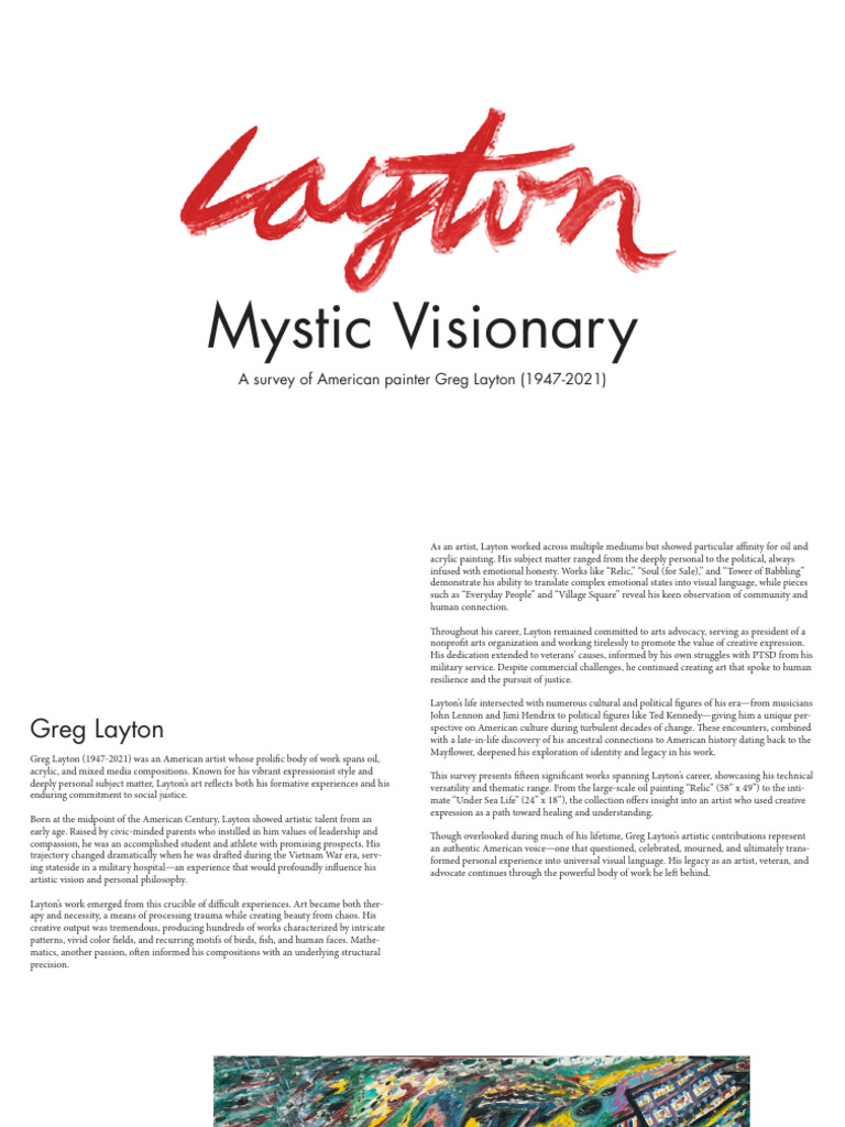 Greg Layton: Visionary American Artist | PDF | Paintings
