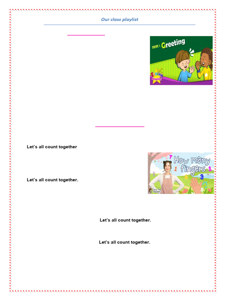 Engaging Classroom Songs for Kids | PDF