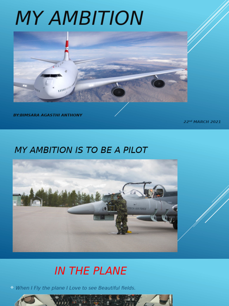 My Ambition to Be a Pilot | PDF