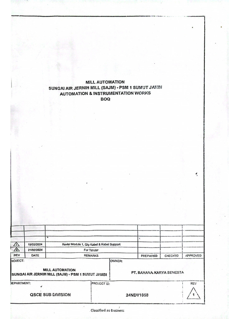 Contoh Line Checklist Modul 1,2,3,4,6,7 | PDF