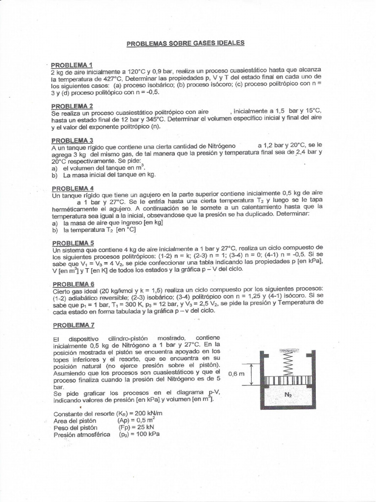 Probl Gas Ideal | PDF