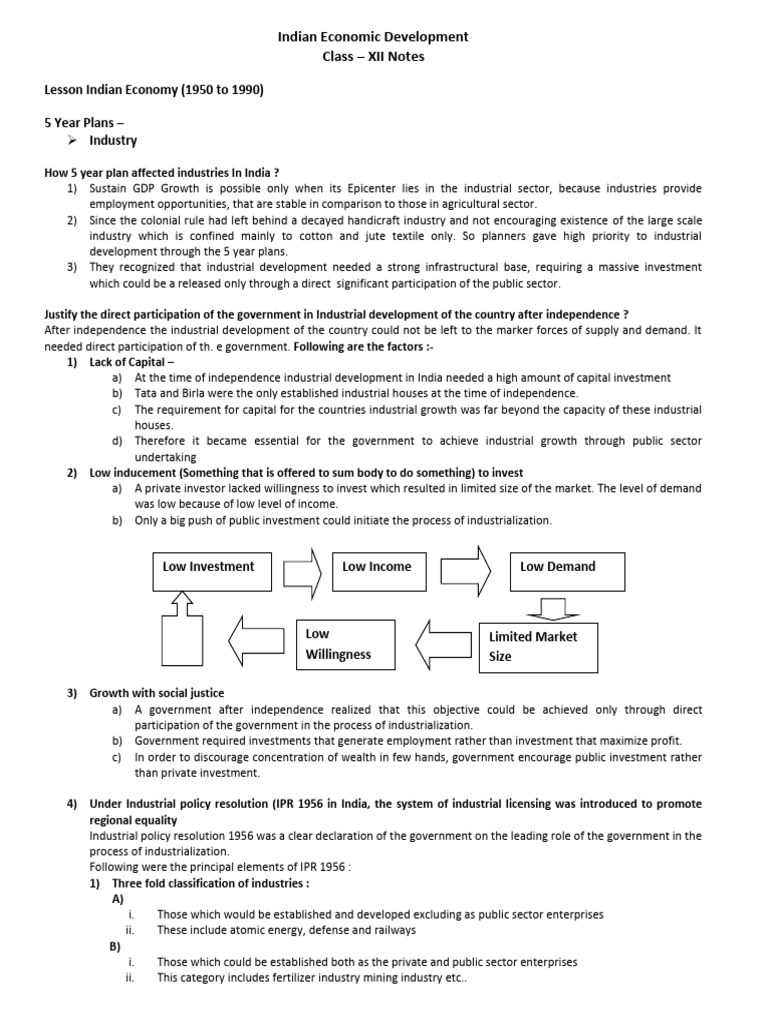 XII-1 - Indian Economic Development | PDF | Government Spending ...