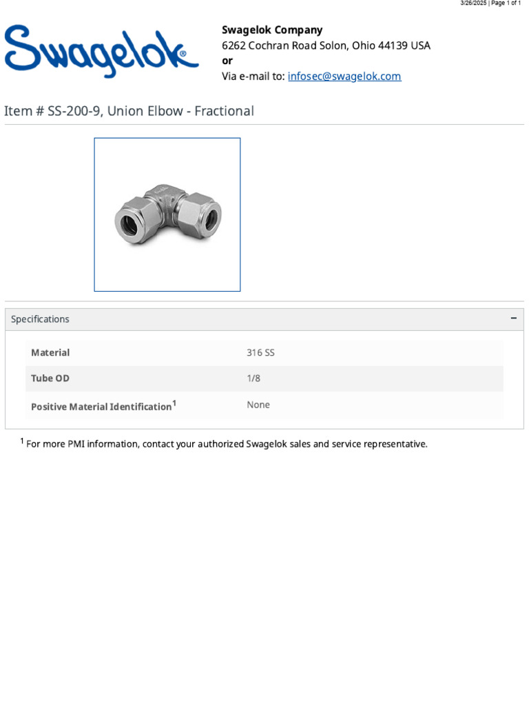 Union Elbow | PDF